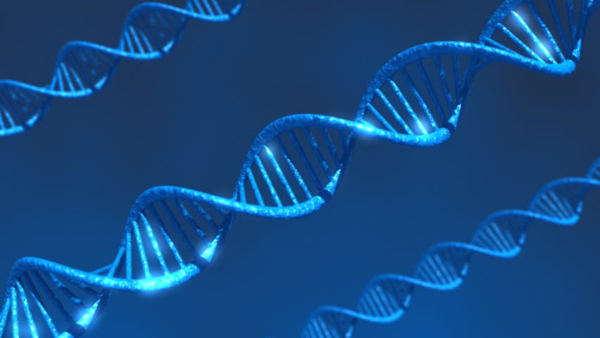 Seamless Looping Animation Of Rotating DNA Strands. Stock Footage Video ...