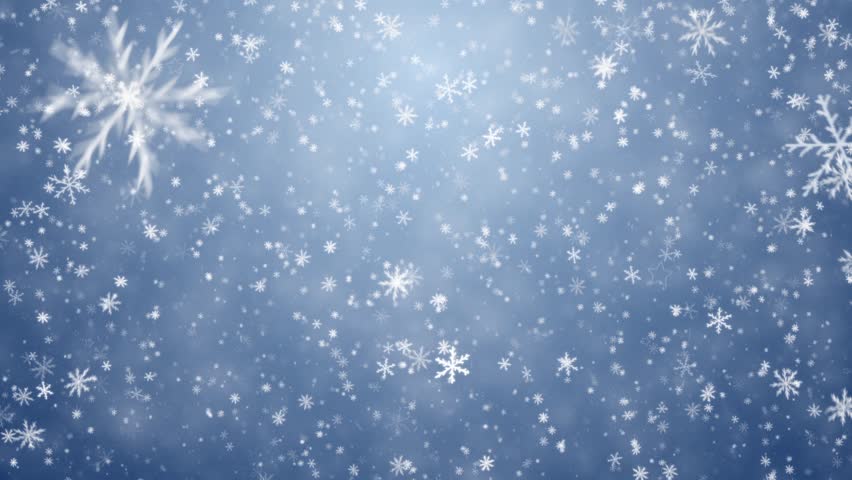 Falling Snow Flakes Animated Winter Background Loop Stock Footage Video ...