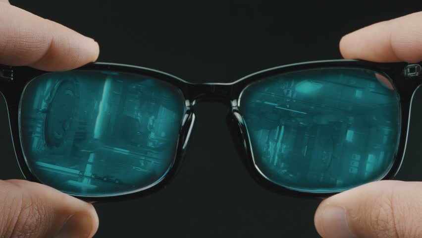 Augmented Reality Glasses Gaming Stock Footage Video (100% Royalty-free ...
