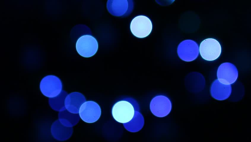 Stock video of abstract blue blinking christmas lights. | 3134089 ...