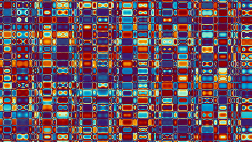 Retro 1970s Style Geometric Pattern Stock Footage Video (100% Royalty ...