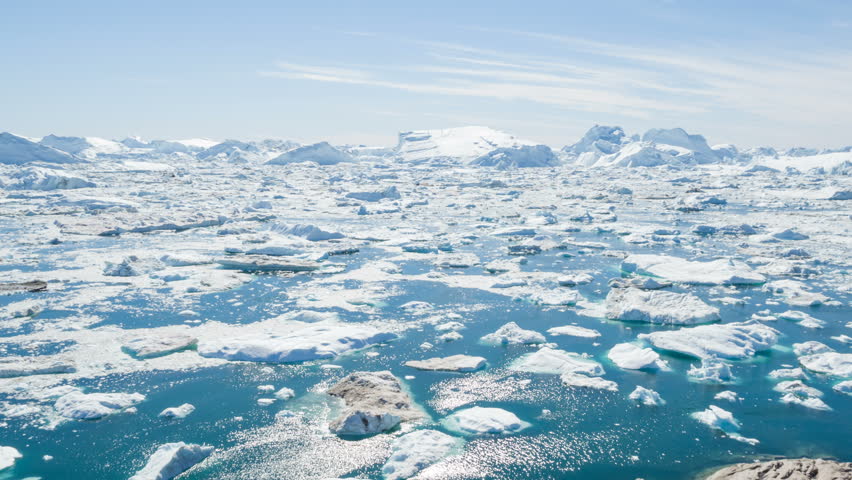 4K Seamless Looping Animation Of Frozen Earth Planet In Space. Global ...