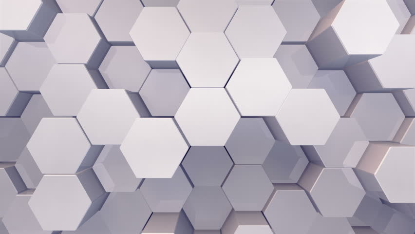 Hexagon Background Loop Full HD 3d Render Stock Footage Video 14403592 ...