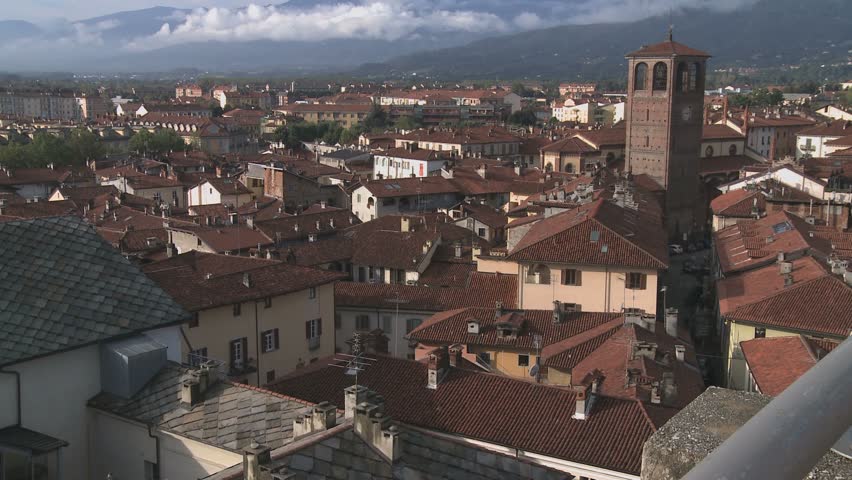 City View of Pinerolo, Italy Stock Footage Video (100% Royalty-free ...