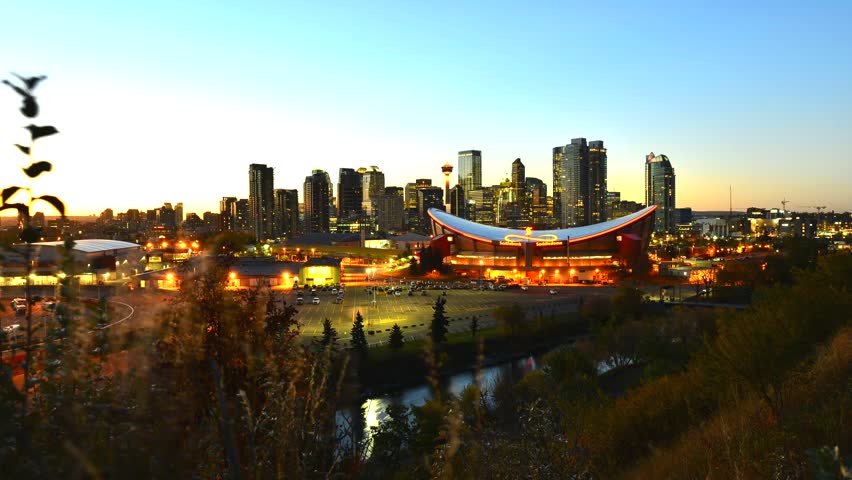 Skyline Landscape at Sunset in Calgary, Alberta, Canada image - Free ...