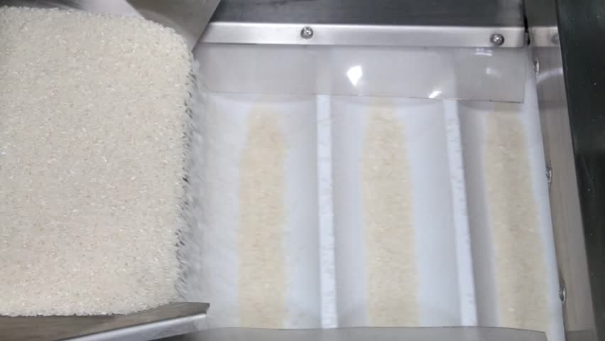 Cleaning and Production of Rice. Stock Footage Video (100% Royalty-free ...