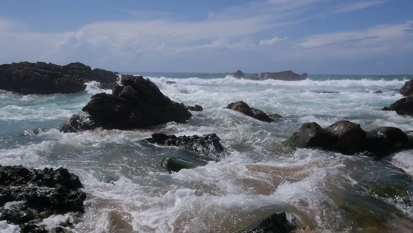 Rough Seas Pacific Ocean Rocky Point. Pacific Ocean Beautiful Waves And ...