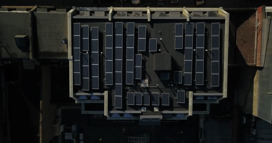 Aerial Drone Footage of Rooftop Stock Footage Video (100% Royalty-free ...