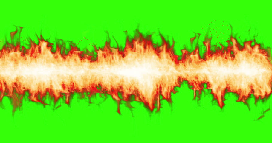 Stock video of horizontal line of real flame fire | 32604559 | Shutterstock