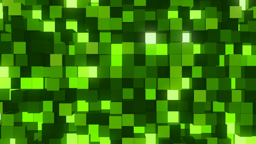 Abstract Background Blocks Green 4K Animation. High Quality Clip ...