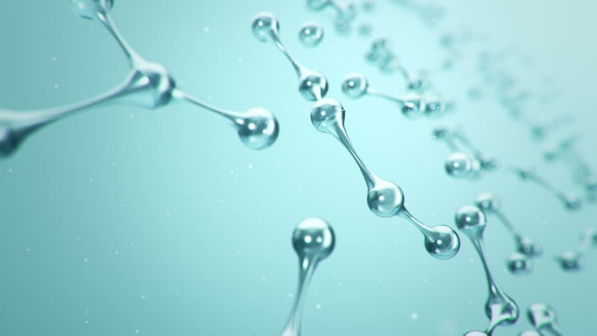 Abstract Chemisty Science Molecule Background - Slowmotion Loopable 3D ...