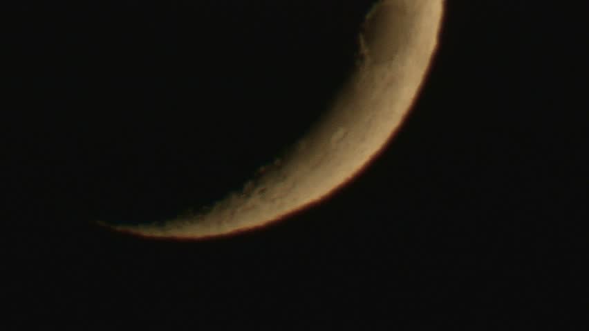 Large Desert Shimmer Mirage Moon Oregon Stock Footage Video 32877376 ...