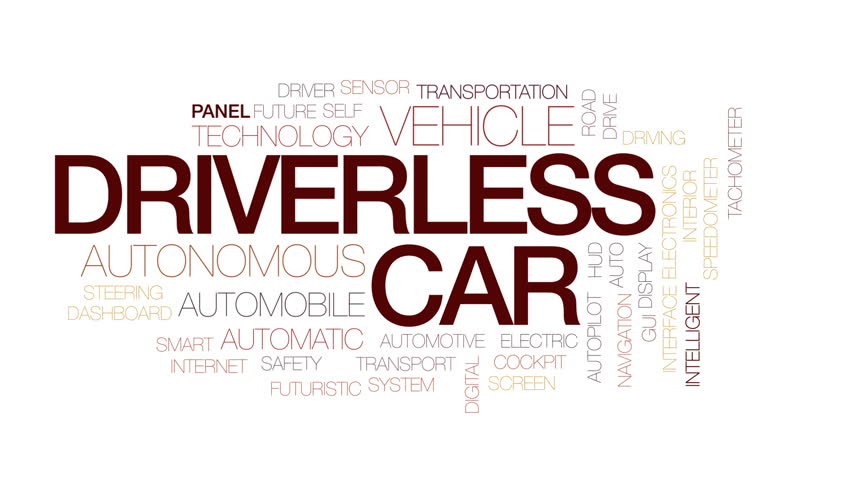 Driverless Car Animated Word Cloud, Stock Footage Video (100% Royalty ...