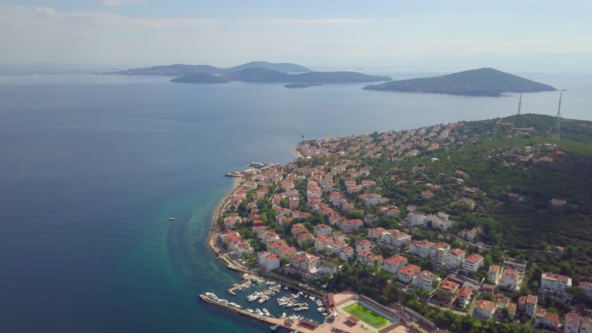 Aerial View of Istanbul Islands Stock Footage Video (100% Royalty-free ...