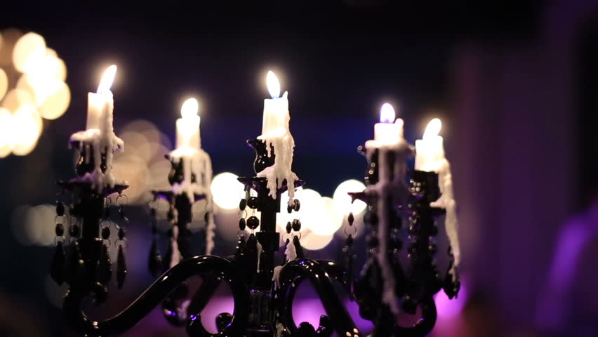 Candle Lights at an Event Stock Footage Video (100% Royalty-free ...