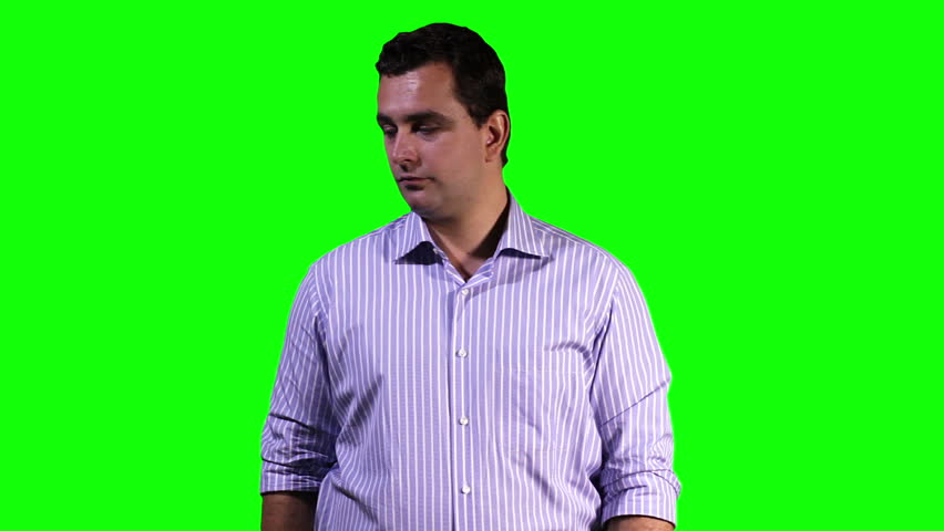 Young Man Touchscreen Greenscreen 10 Footage Was Shot Against Green ...