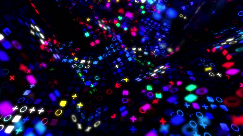 Tic-tac-toe Matrix Animation for Music Stock Footage Video (100% ...