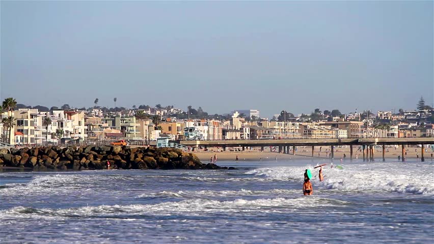 Beach Scene On September 19, 2012 At Venice Beach, Los Angeles ...
