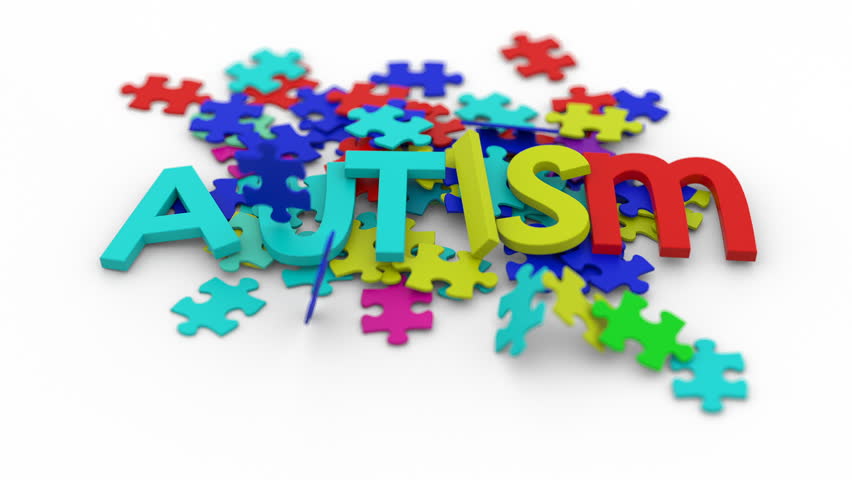 Stock video of topic autism, colorful puzzle falling down | 34679569 ...
