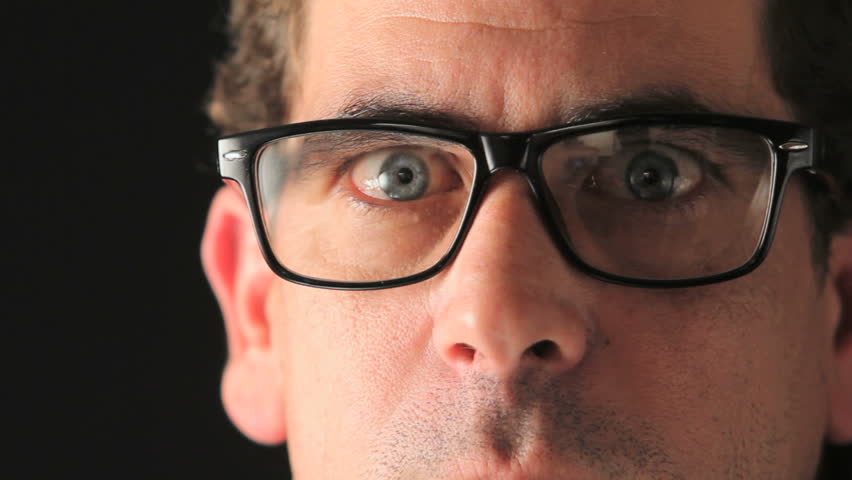 Closeup Of Man's Eye Moving Looking Around Stock Footage Video 3491321 ...