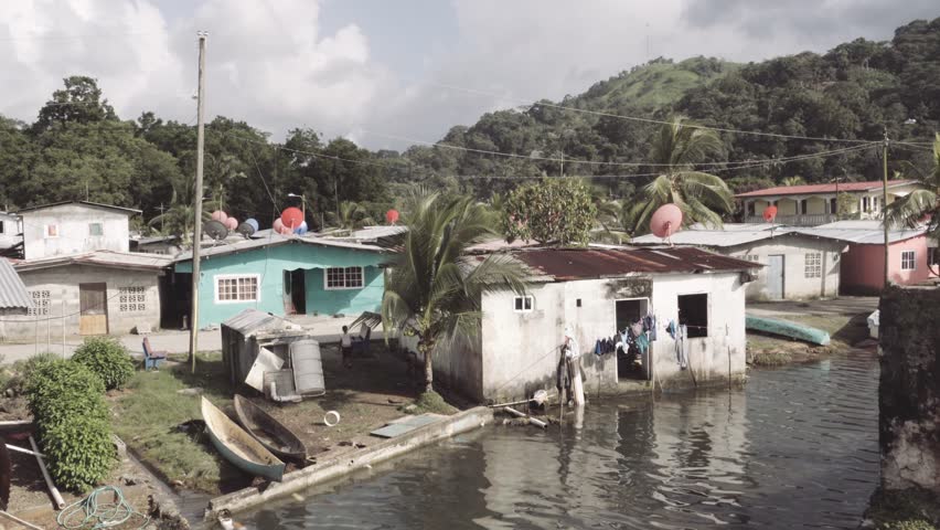 Shanty Town Or Poor Area In Panama Stock Footage Video 6141407 ...