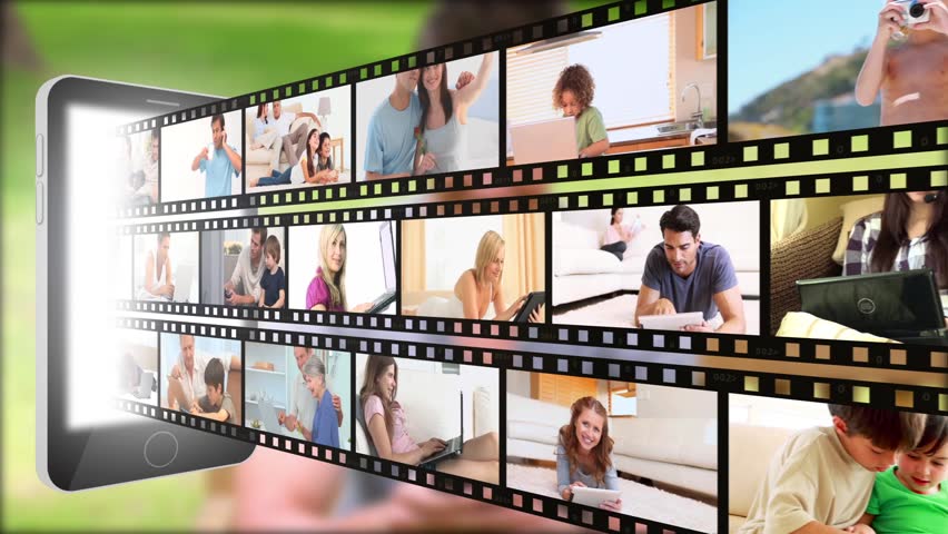 Stock video of movie tapes appearing from a bright | 3537569 | Shutterstock