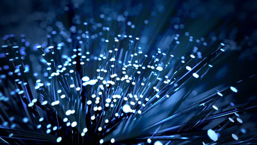 Optical Fibers Animation Of Distribution Of The Light Signal From A ...