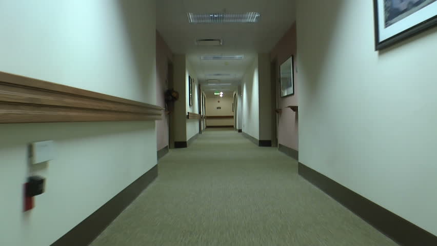 Walk Through Clean, Shiny, Well Maintained Hospital Hallways. 1080p ...