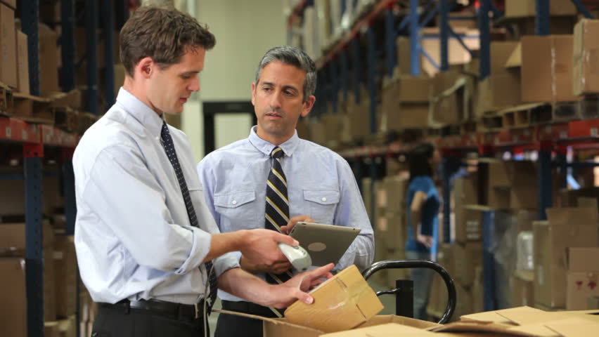 Two Businessmen Checking Contents of Stock Footage Video (100% Royalty ...