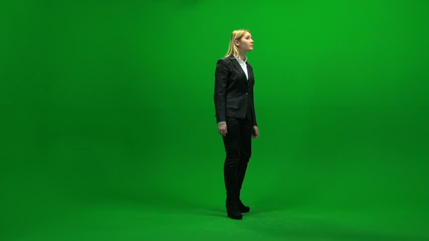 Women Isolated On Green Screen. Isolated Background. Businesswomen ...