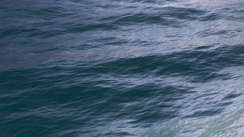 Open Sea During Sunset. Beautiful Ocean Waves Stock Footage Video ...
