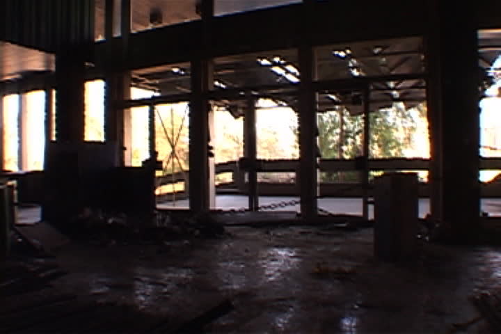 View of Interior of Bombed Stock Footage Video (100% Royalty-free ...