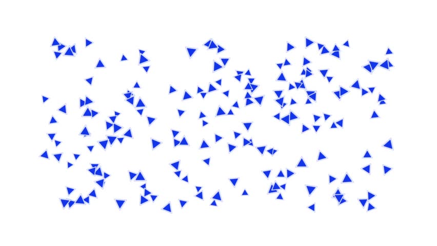 วิดีโอสต็อกของ blue triangles block mosaics wall,game brick,abstract ...