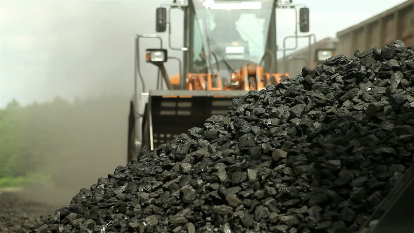Excavators, Unloading Coal from a Stock Footage Video (100% Royalty ...
