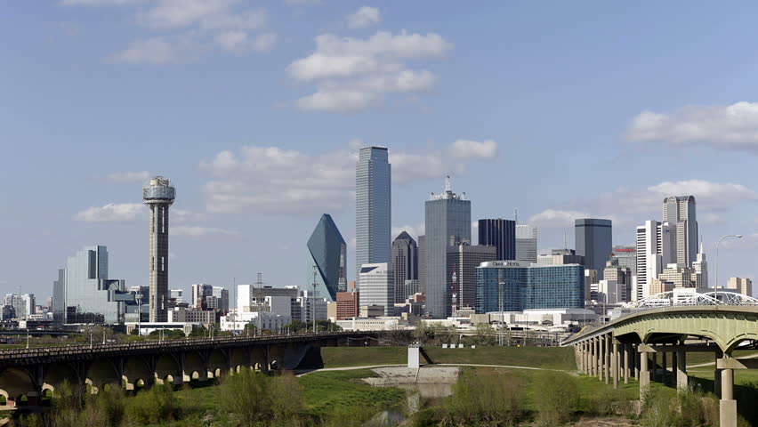 Stock video of dallas-march 31: a time-lapse of downtown | 4163119 ...
