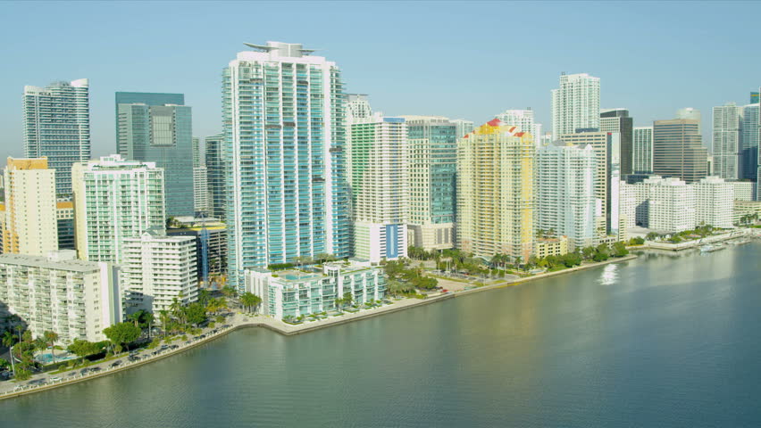 Aerial Waterfront View Bayside Marketplace And Marina Miami City Hotels ...