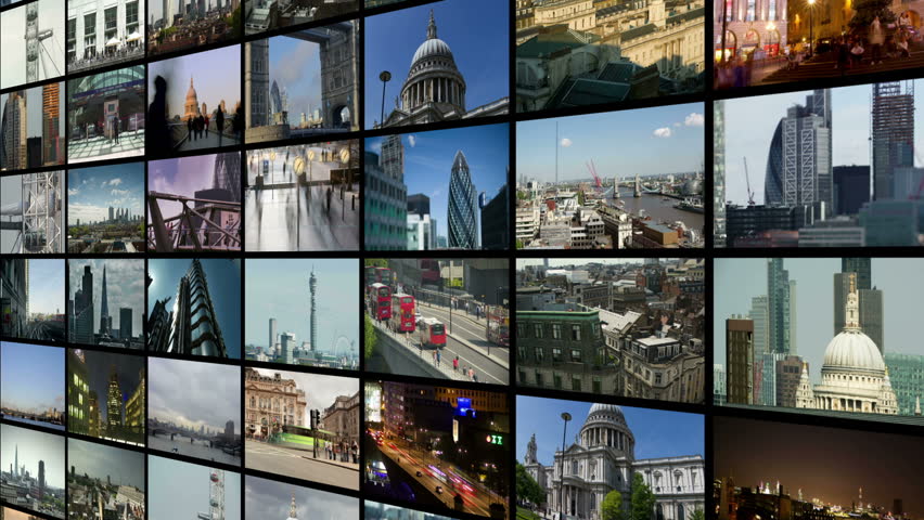 A Collection of Screens Showing Stock Footage Video (100% Royalty-free ...