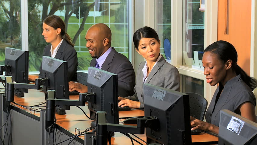 Female Asian Chinese Sales Manager Giving Multi Ethnic Team Latest ...