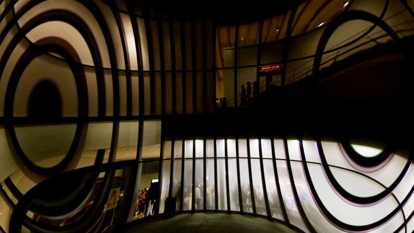 Weirdly Distorted Night-time Building Exterior Stock Footage Video (100 ...