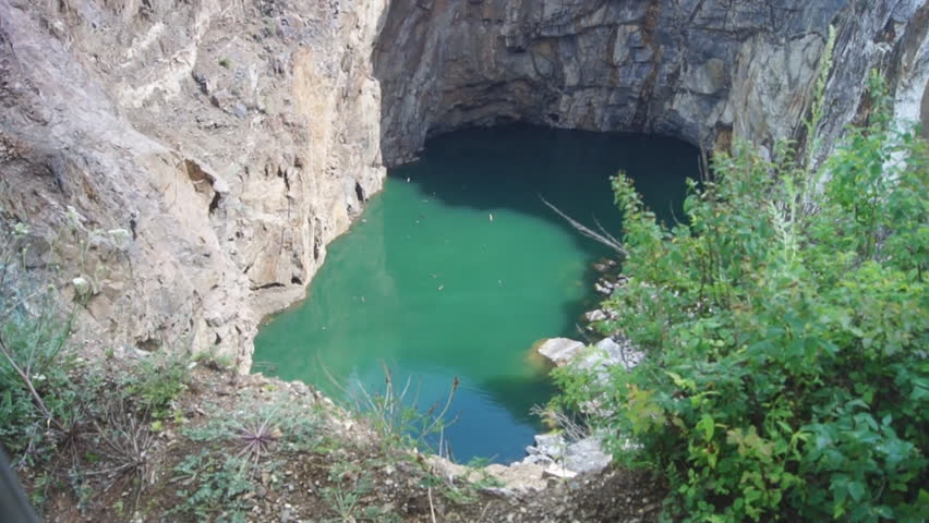 Tuimsky Proval 02. Deep Technogenic Collapse Pit (failure) Inside A ...