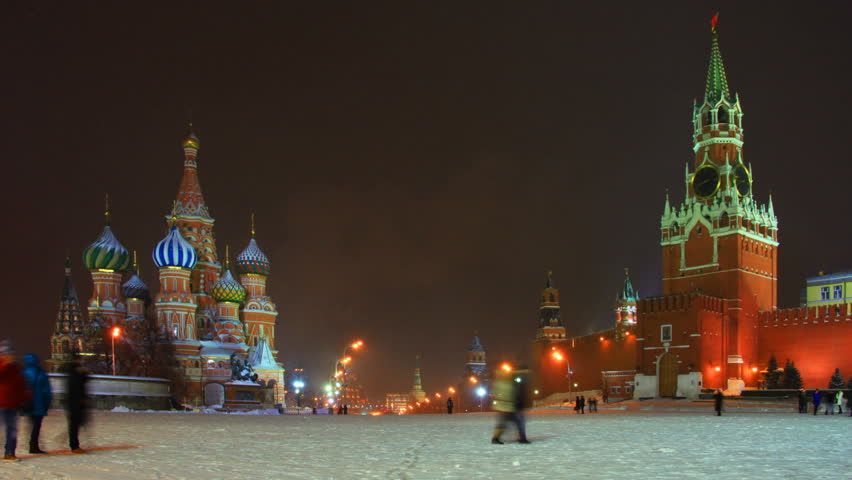 Moscow, Red Square in Christmas Stock Footage Video (100% Royalty-free ...