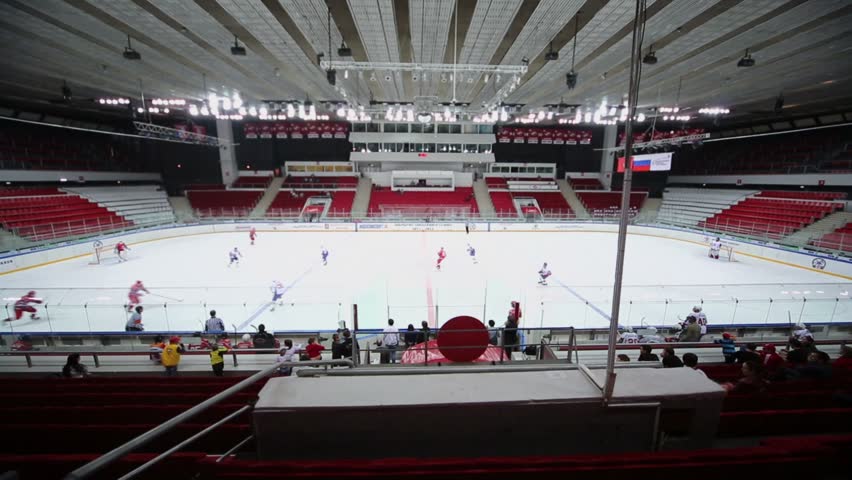 Stock video of moscow - apr 28: hockey match | 4421669 | Shutterstock