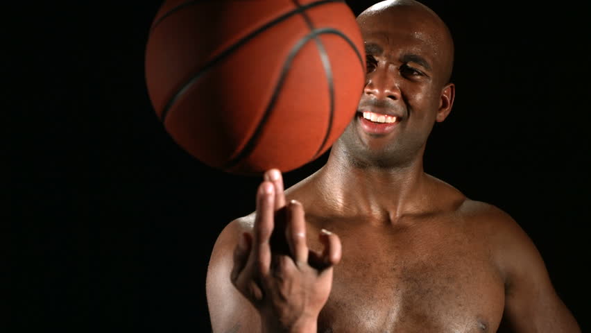Cinemagraph - Basketball Player Spins Ball On Finger, Slow Motion ...