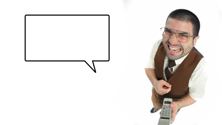 Stock video of nerd texting with old cell phone | 4753679 | Shutterstock