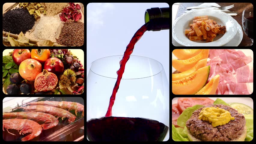 Food and Drink, Montage Stock Footage Video (100% Royalty-free) 4811519 ...