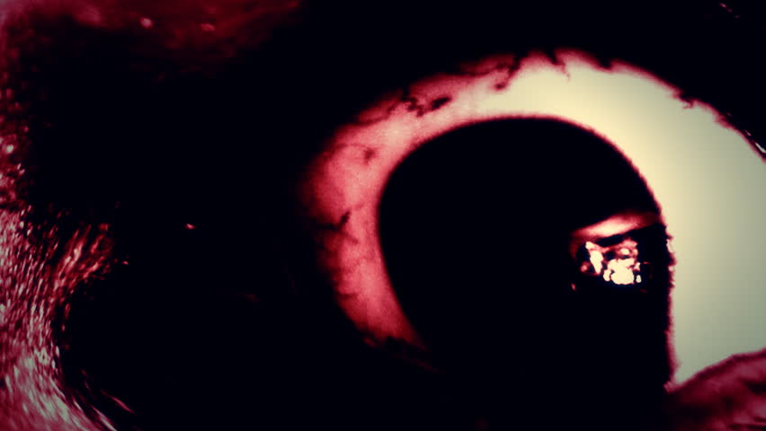 Macro Shot Of The Eye Of A Zombie. Disturbing, Scary, Spooky Shot ...