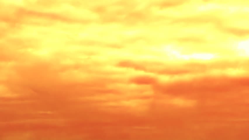 Big Yellow-red Sun Disk In Sunset Sky Timelapse. Big Setting Sun Until ...