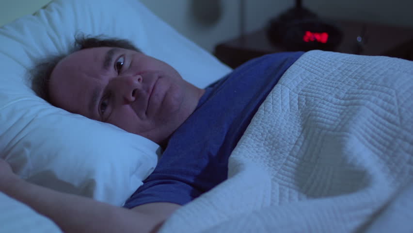 Grumpy Man Waking Up In The Morning Stock Footage Video 4979921 ...