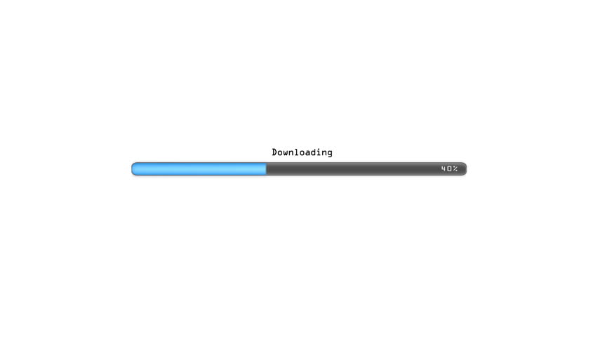 Loading Bar Animation On Black Screen Stock Footage Video 5428349 ...
