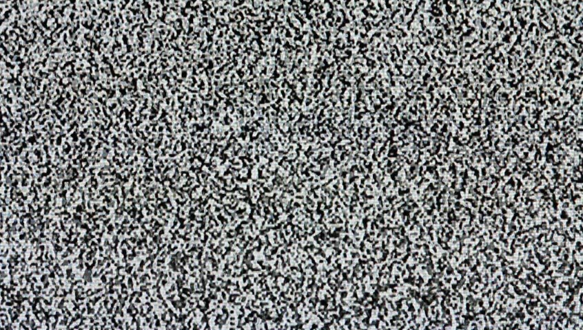TV Screen No Signal, Static Noise And TV Static Fill The Screen (Loop ...
